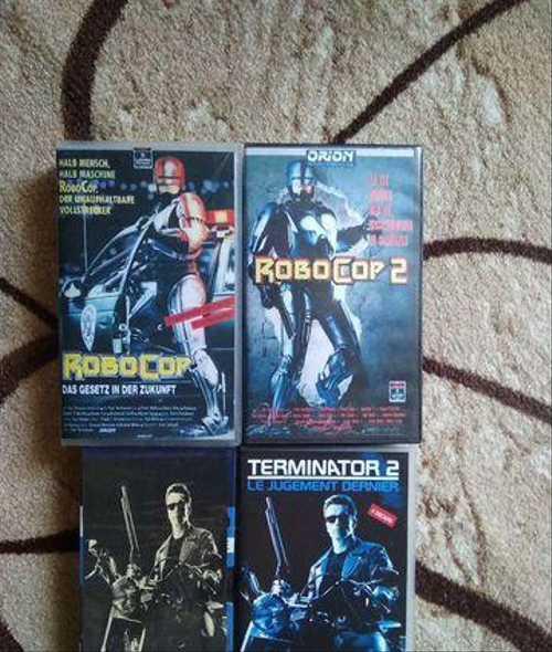 VHS " Терминатор 2", " Робокоп 1,2"