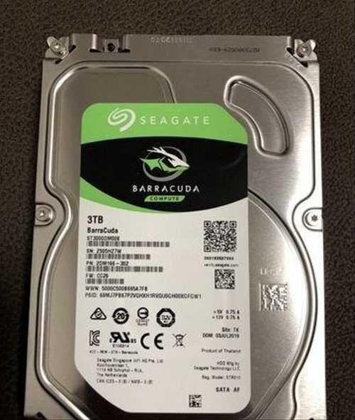Жесткий диск Seagate BarraCuda 3TB ST3000DM008
