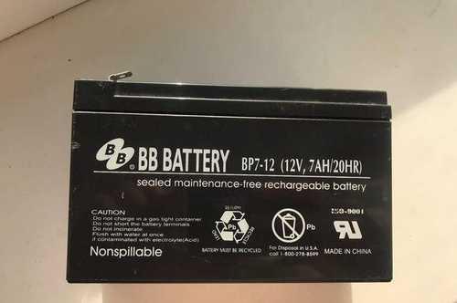 Аккумулятор BB battery BP7-12