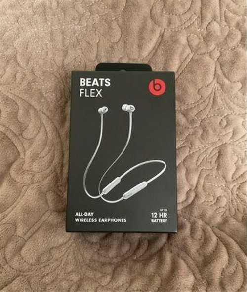 Beats Flex бело-серые (Smoke Gray) Новые