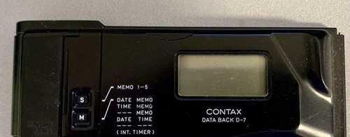 Contax D-7 Data Back Датирующая крышка