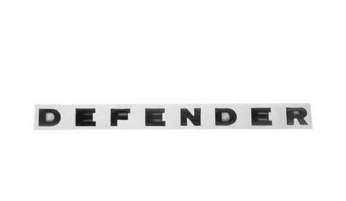 Надпись Defender на капот цвет черный, матовый