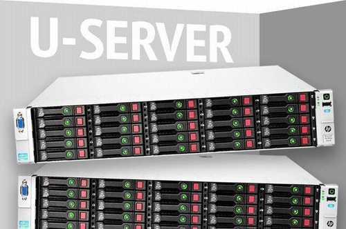Сервер HP DL380p G8 25SFF 2x2697v2 32Gb p420i 2x75