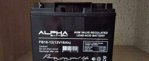 Аккумулятор alfa battery FB 18-12