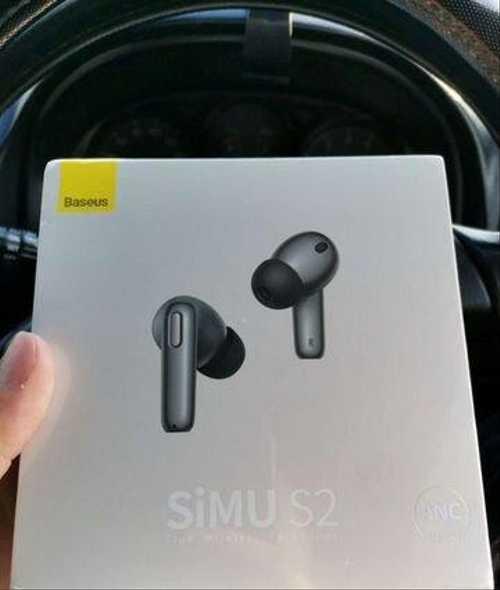 Беспроводные наушники Baseus simu S2 ANC TWS