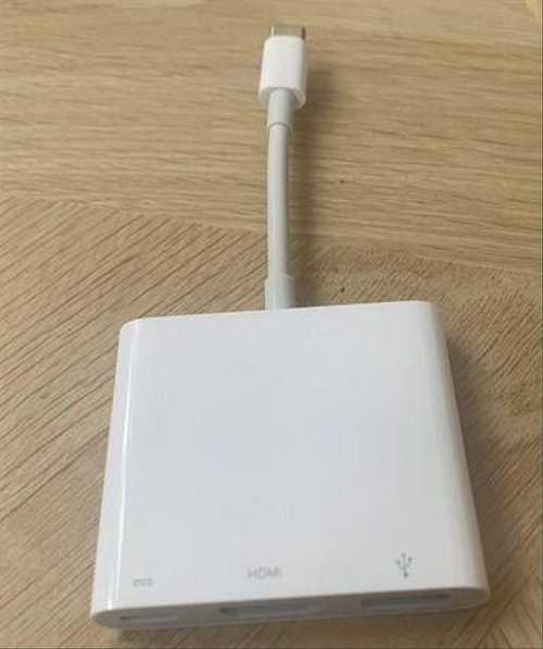 Apple многопортовый цифровой адаптер USB-C