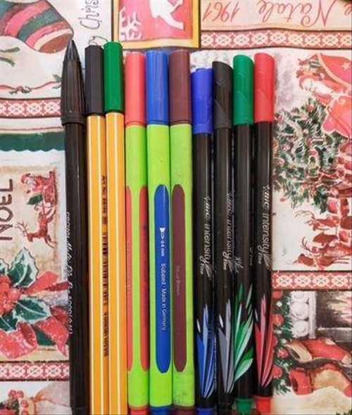 Линеры, капилярные ручки (10 штук)