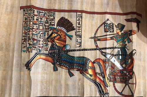 Картина, натуральный папирус Египет