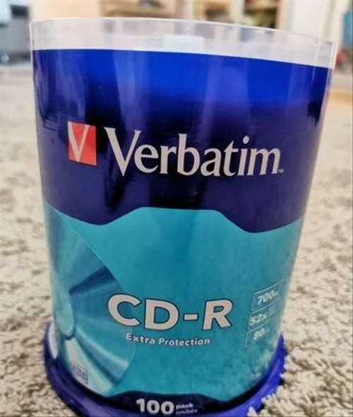 Диск CD-R Verbatim 700Mb 52x Extra Protection 100