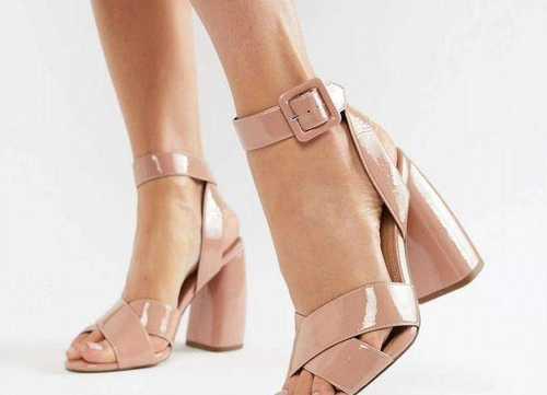 Босоножки на блочном каблуке ASOS design Henge You
