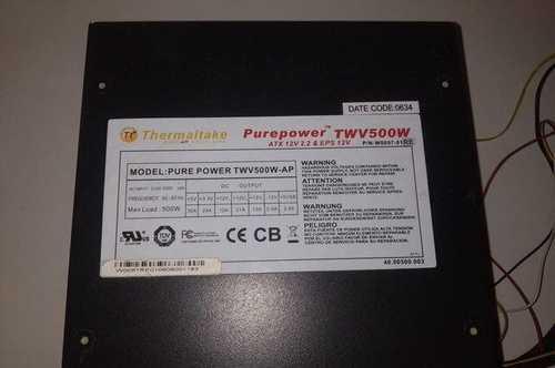 Блок питания thermaltake purepower twv 500w