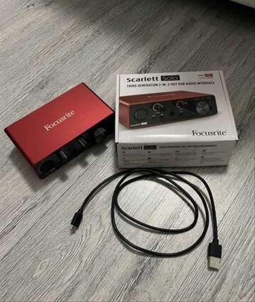 Звуковая карта focusrite solo 3rd