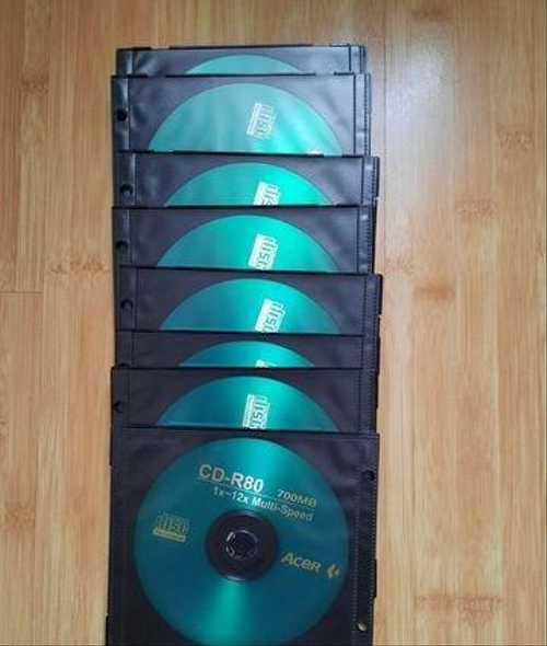 Пустые новые CD, CD-RW, DVD диски