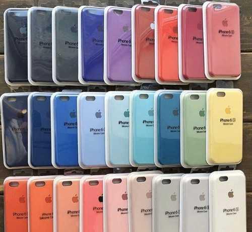 Чехлы Silicone Case на iPhone 6/6s