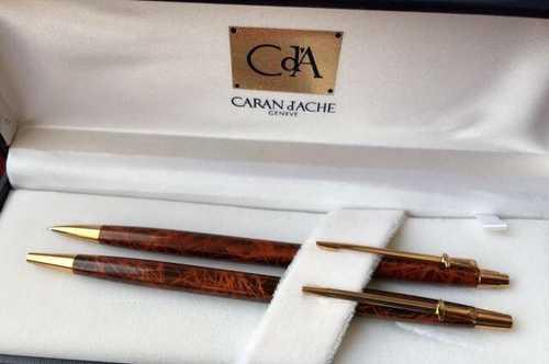 Caran dache ручка с карандашом, набор (Швейцария)