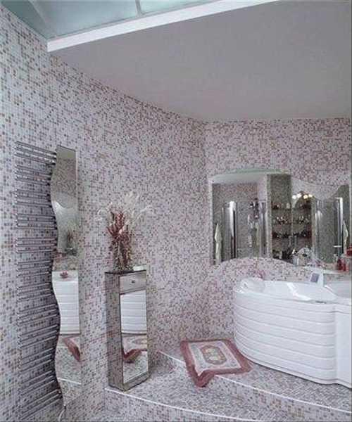 Мозаика gray nuance в отделке ванной