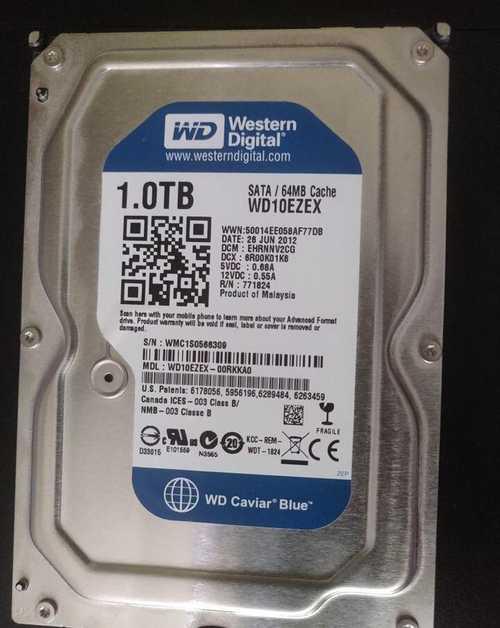 Донор HDD WD Blue 1Tb WD10ezex