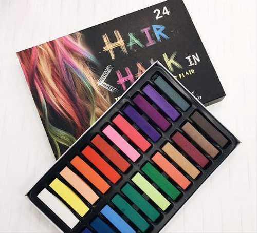 Мелки для волос Hair Chalk 24 цвета