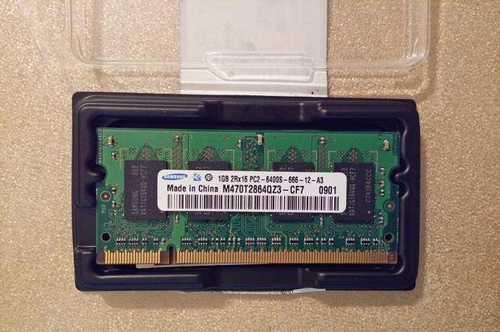Планка памяти samsung SO-dimm DDR2 PC2-6400 1 Гб
