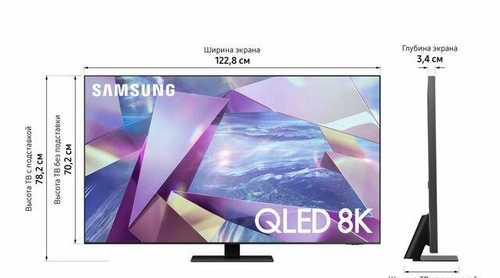 75" (190 см) Телевизор LED Samsung QE75Q60tauxru