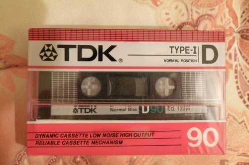 Аудио TDK Tipe 1 D 90 кассета новая, запечатанная