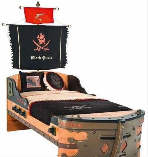 Кровать корабль Black Pirate cilek