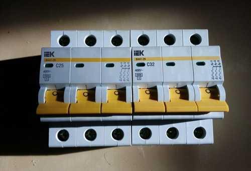 Автоматический выключатель IEK 25А, 32А