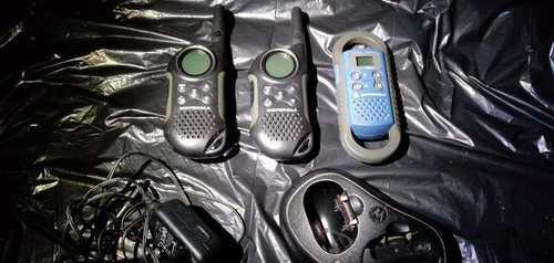 Рации Motorola tlkr T6(2шт) + tlkr T3(1шт)