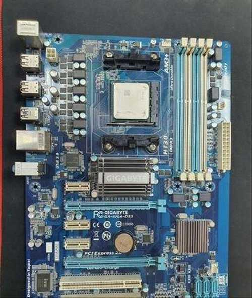 MB Gigabyte GA-970A-DS3 + CPU FX6200 3.8Ghz