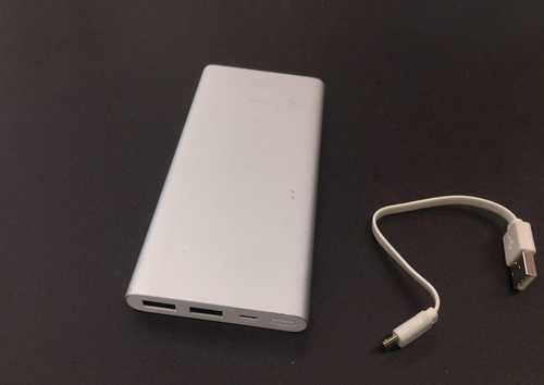 Пауербэнк 10000mAh Mi Power Bank 2S silver б/у
