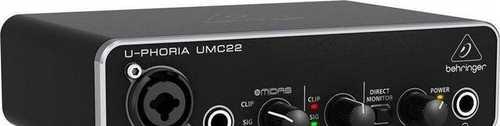 Внешняя аудиокарта Behringer UMC22 U-Phoria