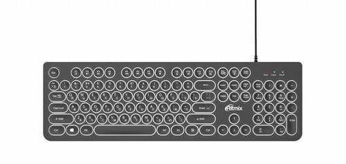 Клавиатура проводная Ritmix RKB-214BL, подсветка
