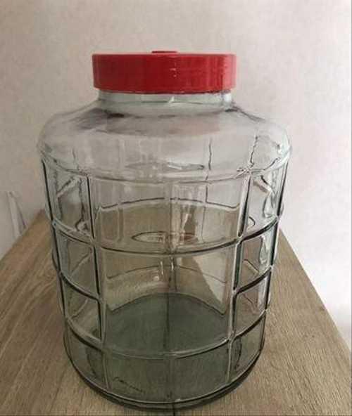 Бутыль банка емкость с гидрозатвором 25 литров