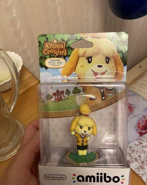 Amiibo animal crossing Изабель в зимней одежде обм