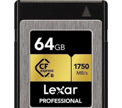 Карта памяти Lexar 64GB Professional CFexpress 2.0