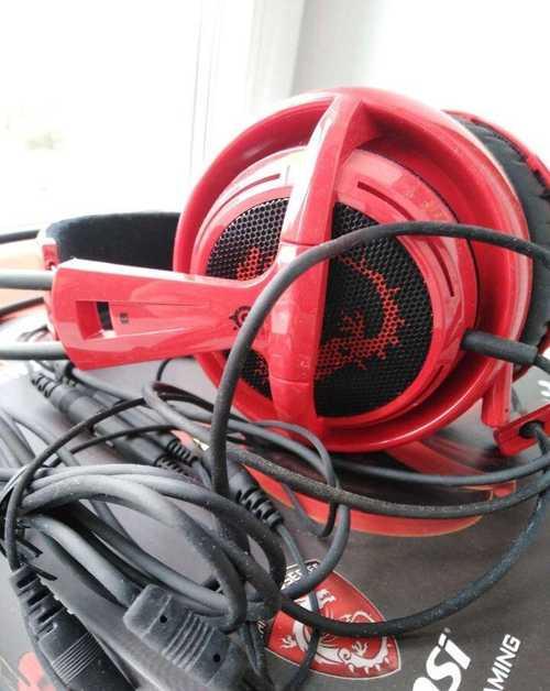 Гарнитура SteelSeries Siberia v2 size headset red