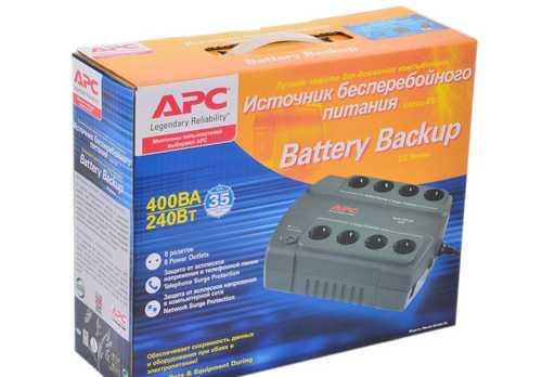 Новый Ибп для дома и офиса APC Back-UP 400 в короб