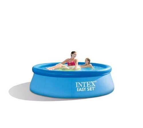 Надувной бассейн intex Easy Set Pool 244х76 см