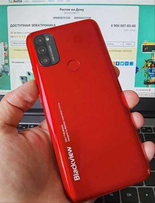 Смартфон Blackview A70 5380mAh Android 11 32gb Red