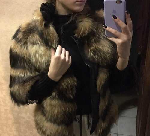 Шуба из енота