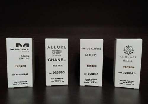 Mancera, byredo, chanel allure, amouage