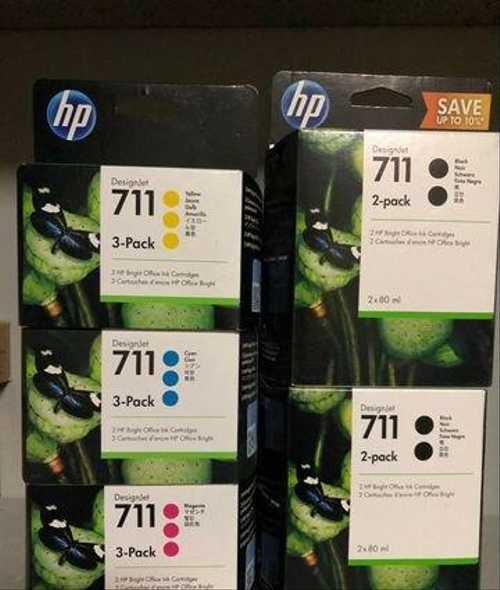 Струйные картриджи HP 711 (новые в упаковке)