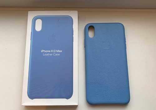iPhone XS Max Leather Case (Синие Сумерки)