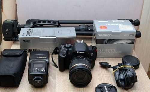 Новый комплект Canon 700D +Tamron 18-270mm +допы