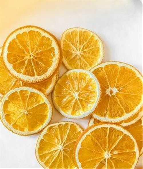 Сушеные апельсины, лимоны для декора