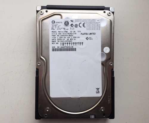 HDD 3,5'' 147Gb U320scsi Fujitsu MAT3147NC scsi