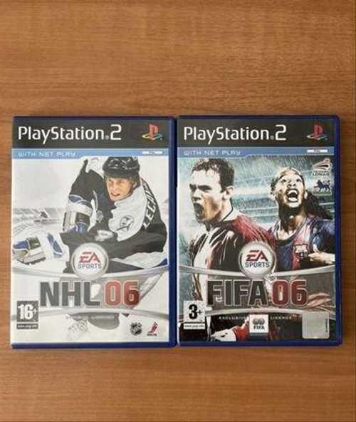 Лицензионные Fifa 06 и NHL 06 для PS2