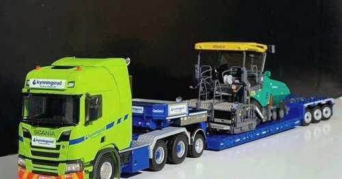 1/50 Scania трал низкорамник Nordic Crane Kinnisru