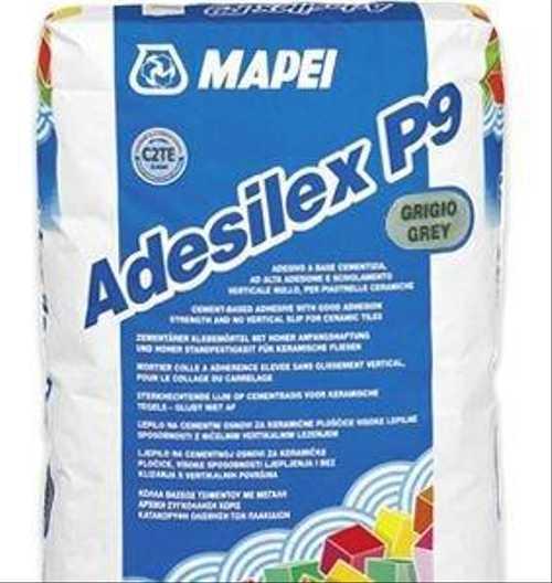 Эластичный плиточный клей Adesilex P9 25 кг, Mapei