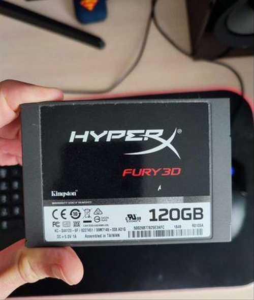Ssd kingston hyperx fury 3d 120gb